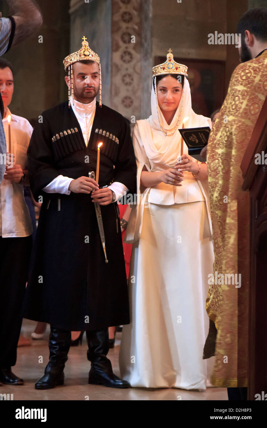 Traditional Georgian wedding in Mccheta Stock Photo - Alamy