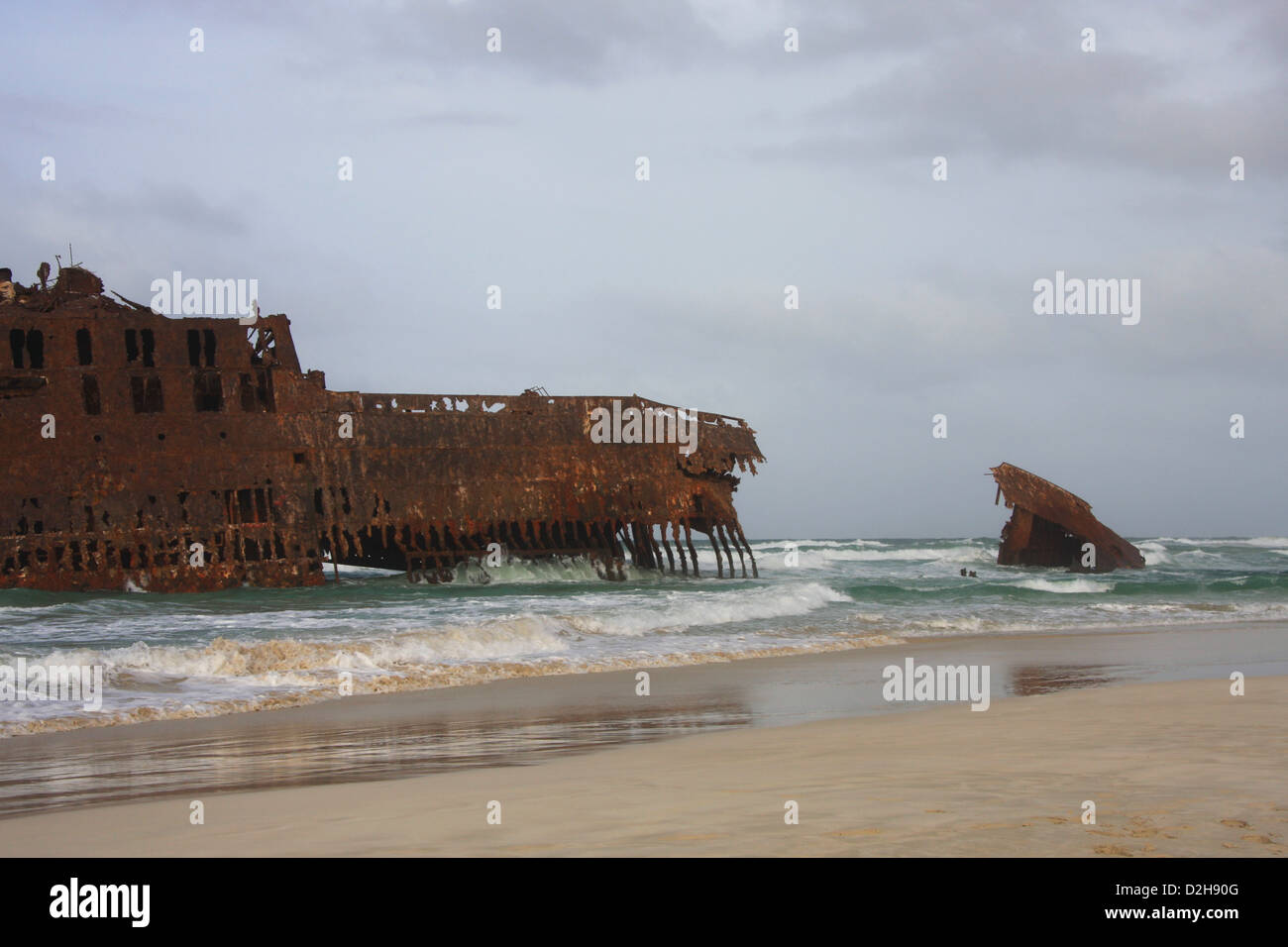 Wreck of the Santa Maria, a Spanish ship that was shipwrecked in 1968 ...
