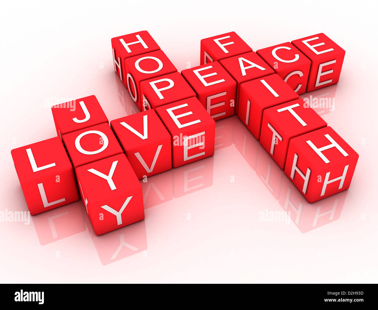 3D words of faith, hope and love Stock Photo - Alamy