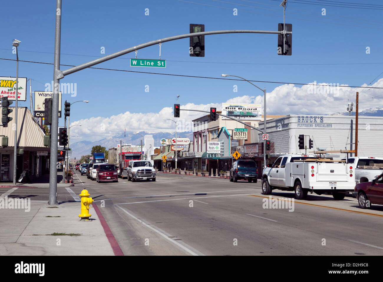STREET SCENE FROM THE CITY OF BISHOP, INYO CO., CALIFORNIA, USA 2010 ...