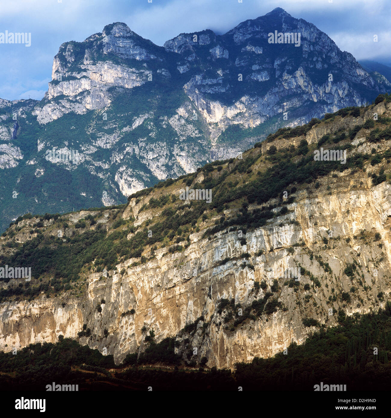 Nago, Italy, the rocks of Mount Brione on Lake Garda Stock Photo - Alamy