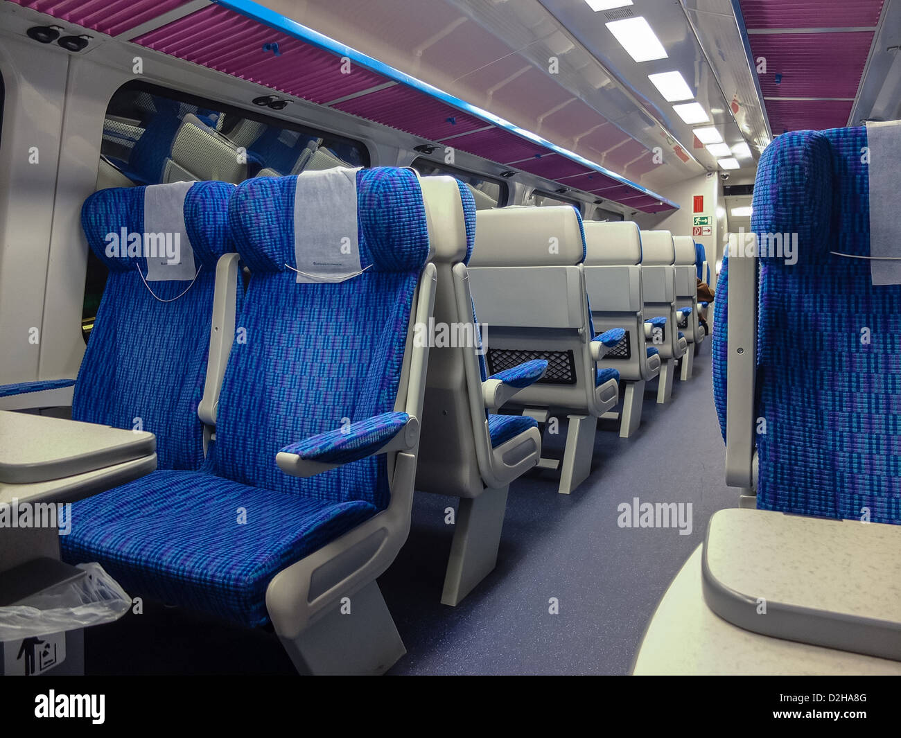 Inside the train Stock Photo - Alamy