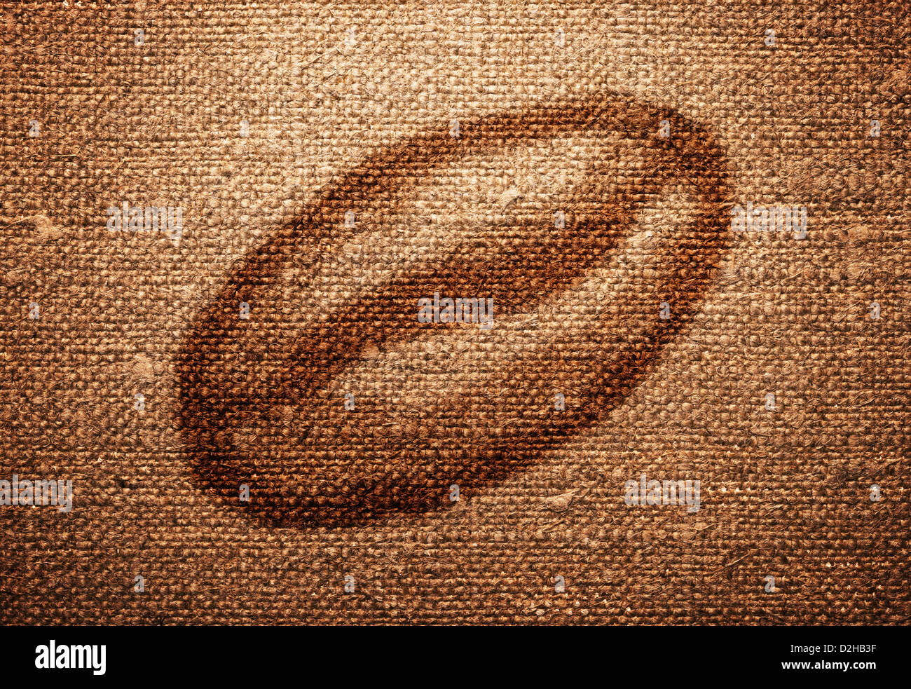Old canvas texture with coffee bean for background Stock Photo - Alamy