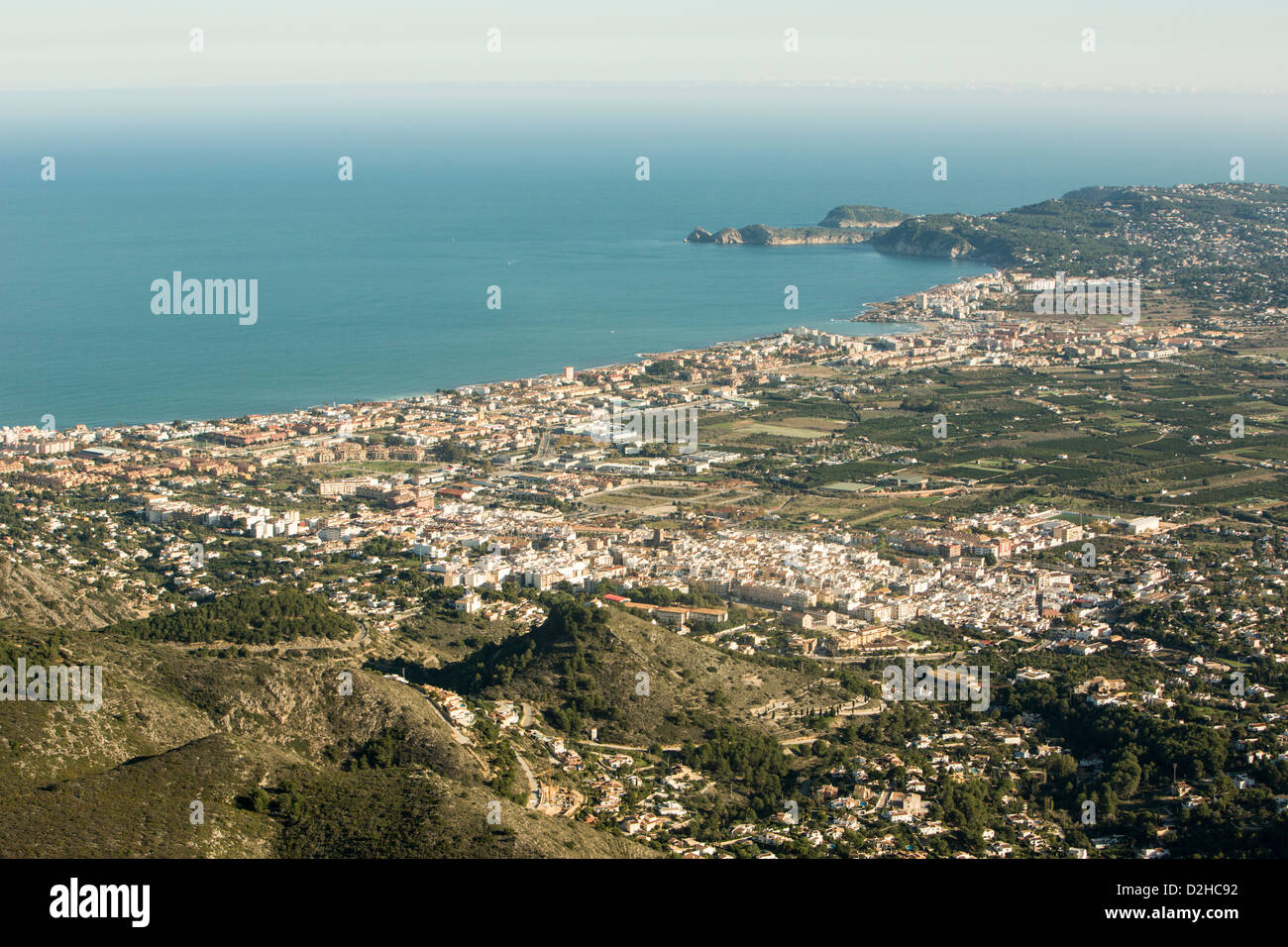Views from Montgo of Javea, Alcante, Spain Stock Photo - Alamy