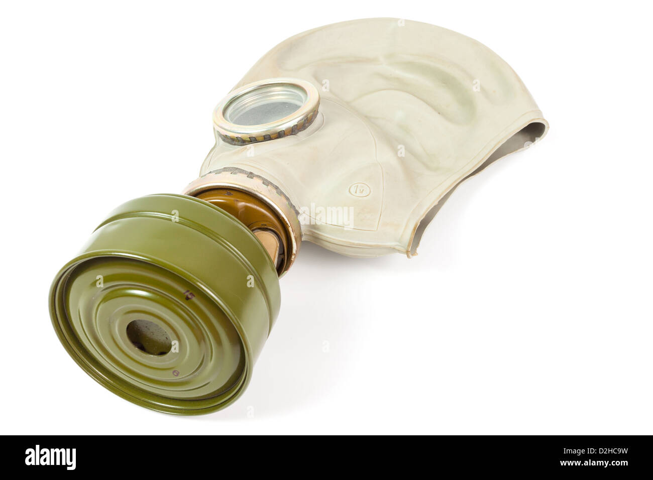 Soviet gas mask isolated over white background Stock Photo - Alamy