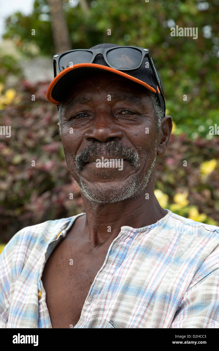 Portrait of local man from St Lucia Stock Photo - Alamy
