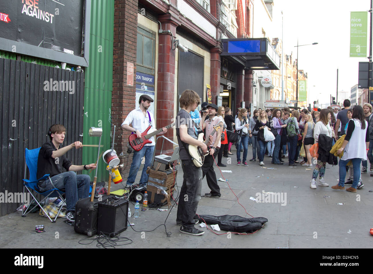 Street Performance - Camden Underground Station - London Stock Photo ...
