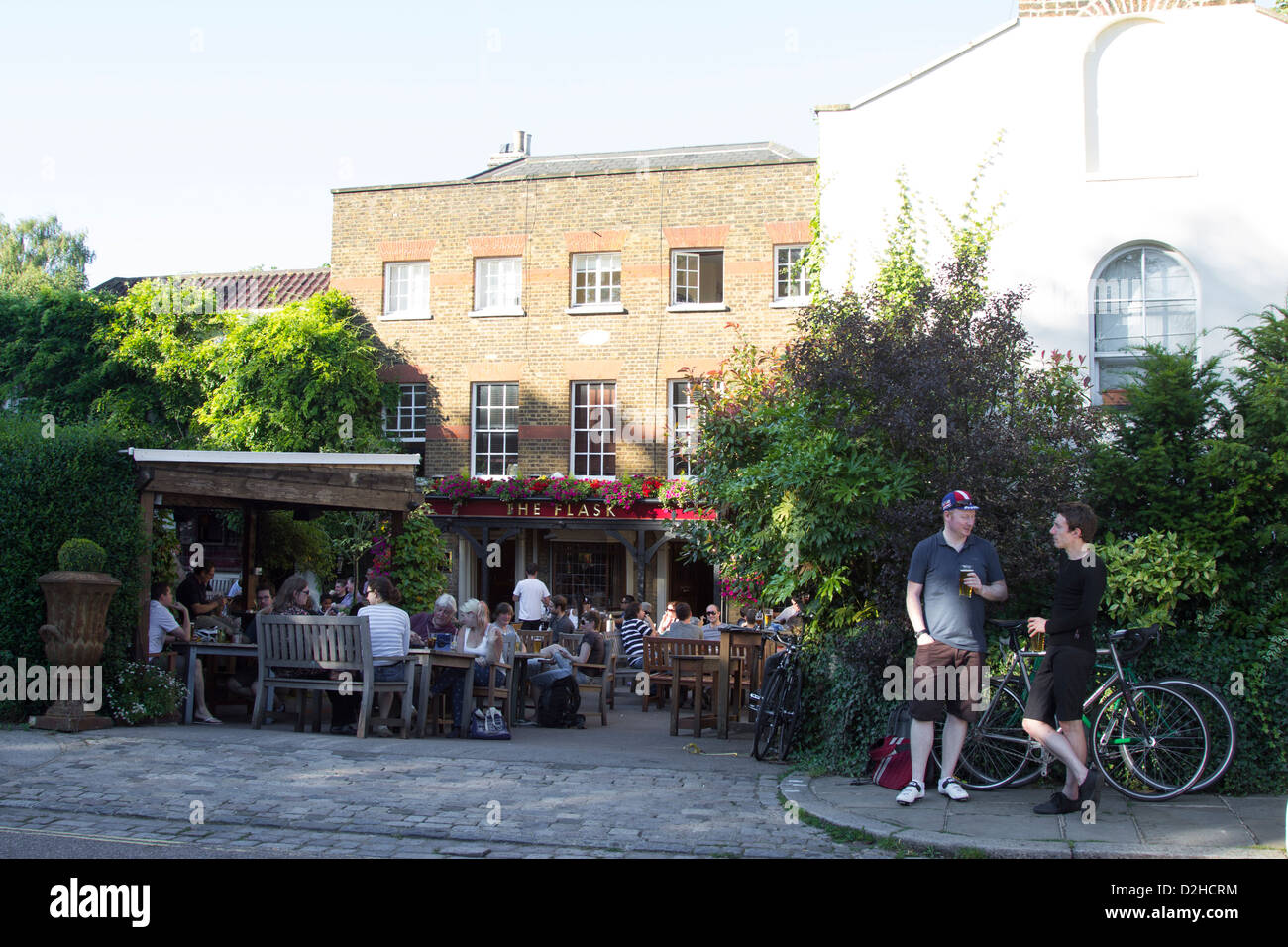 The Flask Pub - Highgate Village - London Stock Photo: 53243672 - Alamy