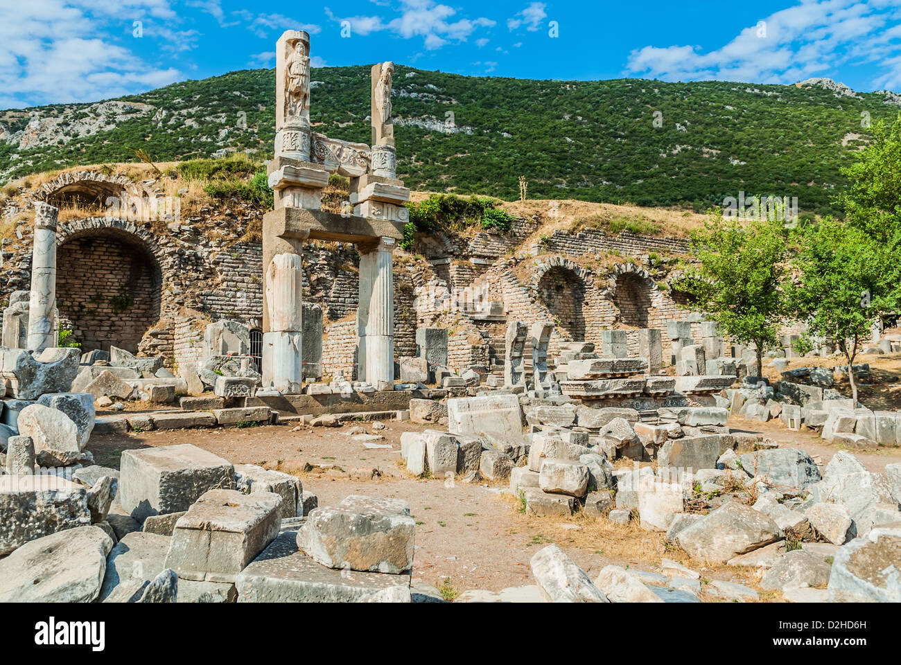 Ephesus ancient greek ruins in Anatolia Turkey Stock Photo - Alamy