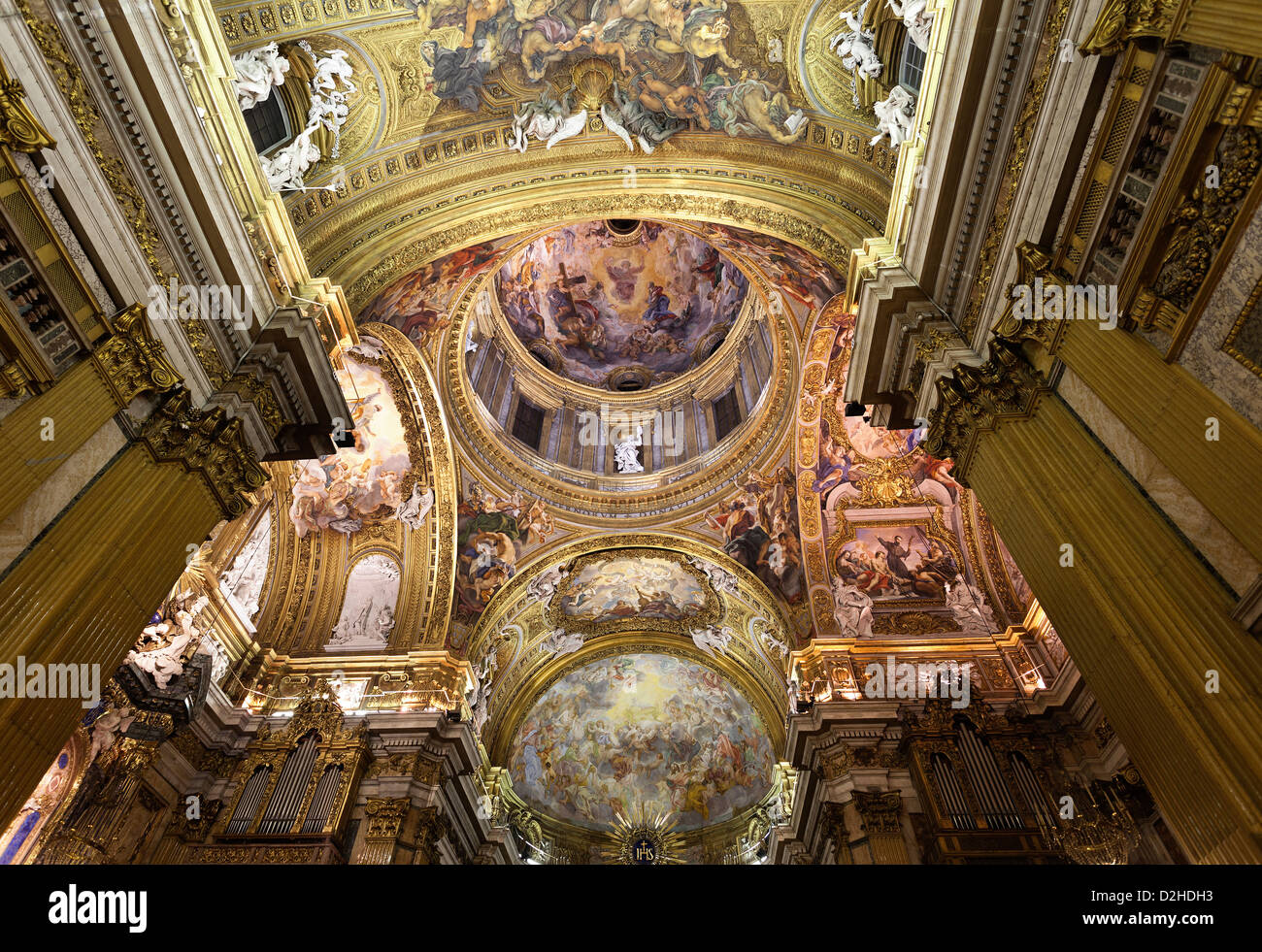 Il gesu ceiling hi-res stock photography and images - Alamy