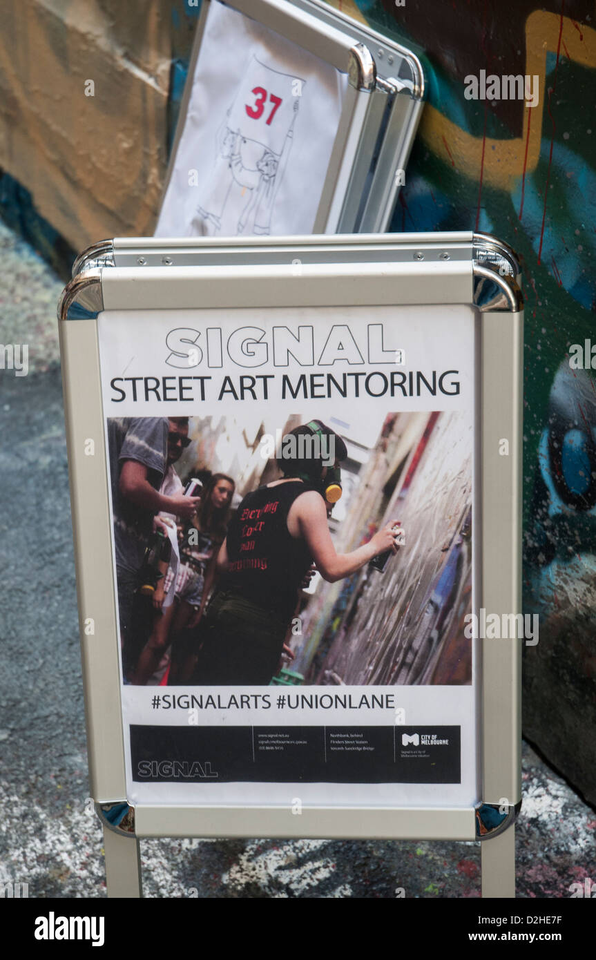 Street art at Union Lane in Melbourne is sponsored by the Melbourne ...
