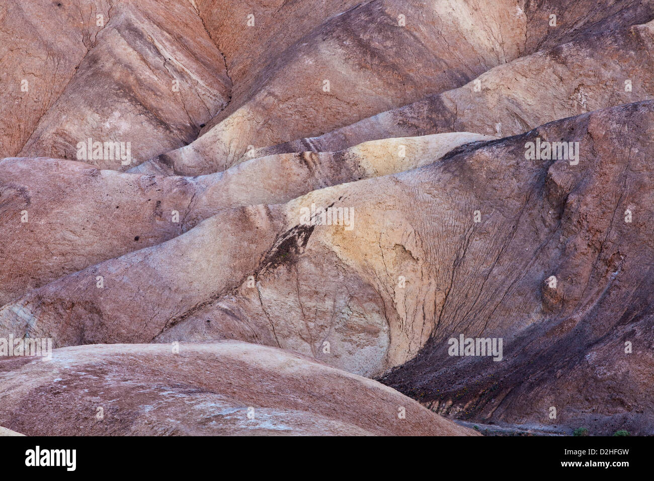 View of badlands in Amargosa Range from Zabriskie Point, Death Valley ...