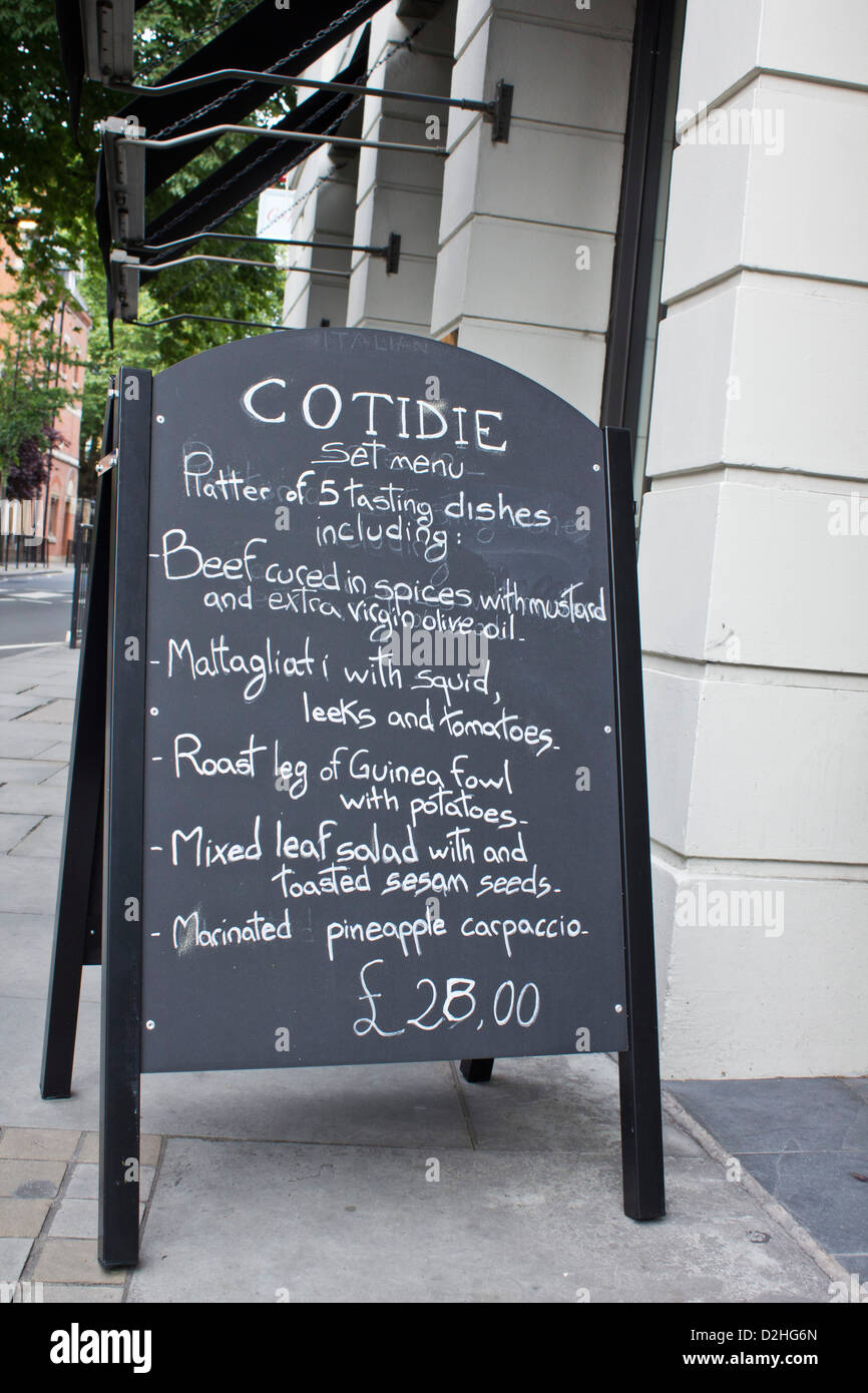 High end menu hi-res stock photography and images - Alamy