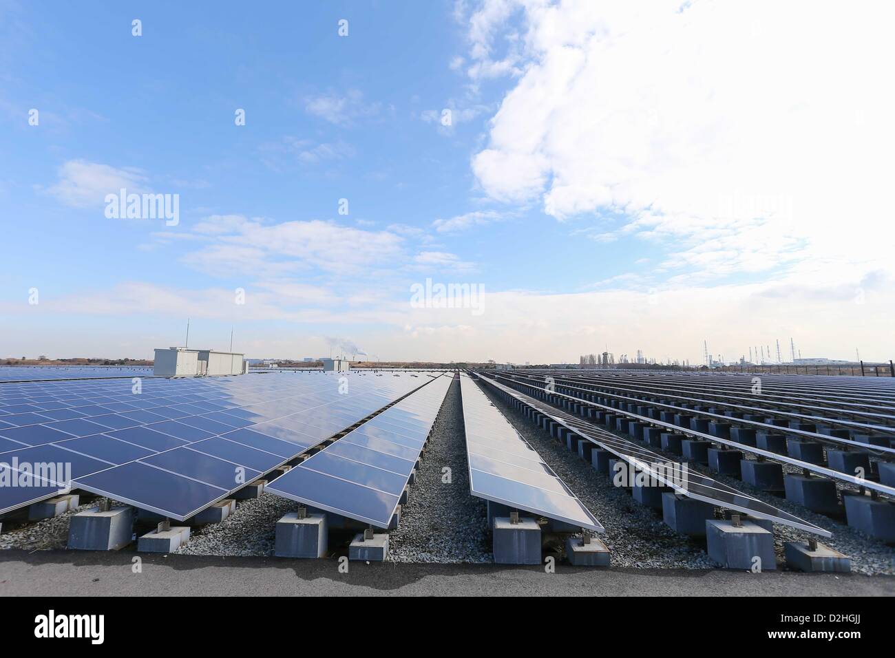 Sakai solar power plant january hi-res stock photography and images - Alamy