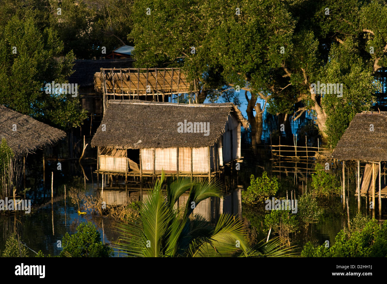 village scene and fishing port, hell-ville, nosy-be, madagascar Stock ...