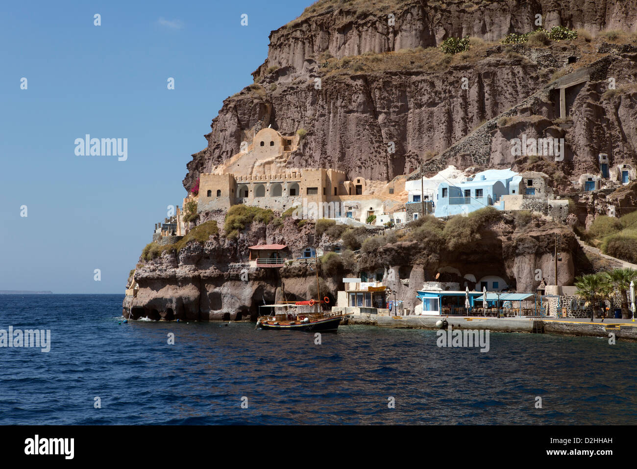 Ormos the old port of Santorini, Greece Stock Photo - Alamy