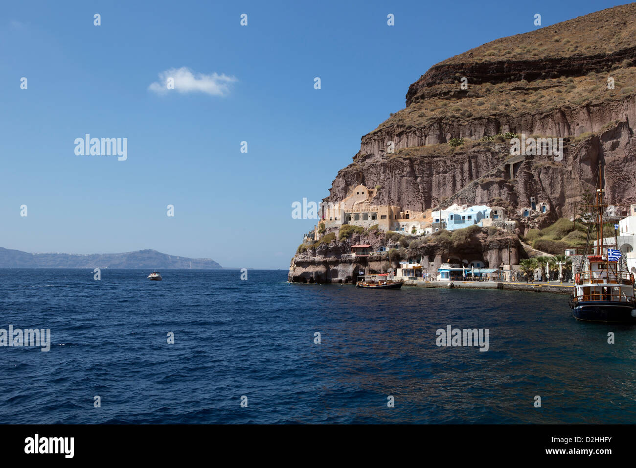 Ormos the old port of Santorini, Greece Stock Photo - Alamy