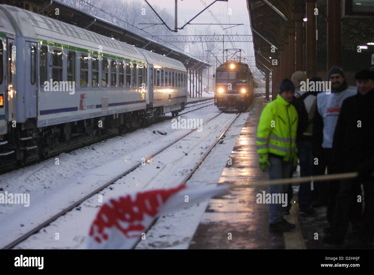 Gdansk, Poland 25th, January 2013 A two-hour strike went ahead on ...