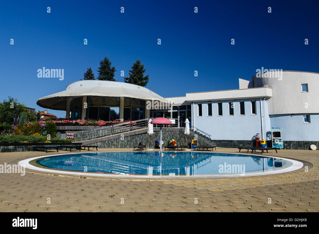 SPA complex with the pool with mineral water Stock Photo - Alamy