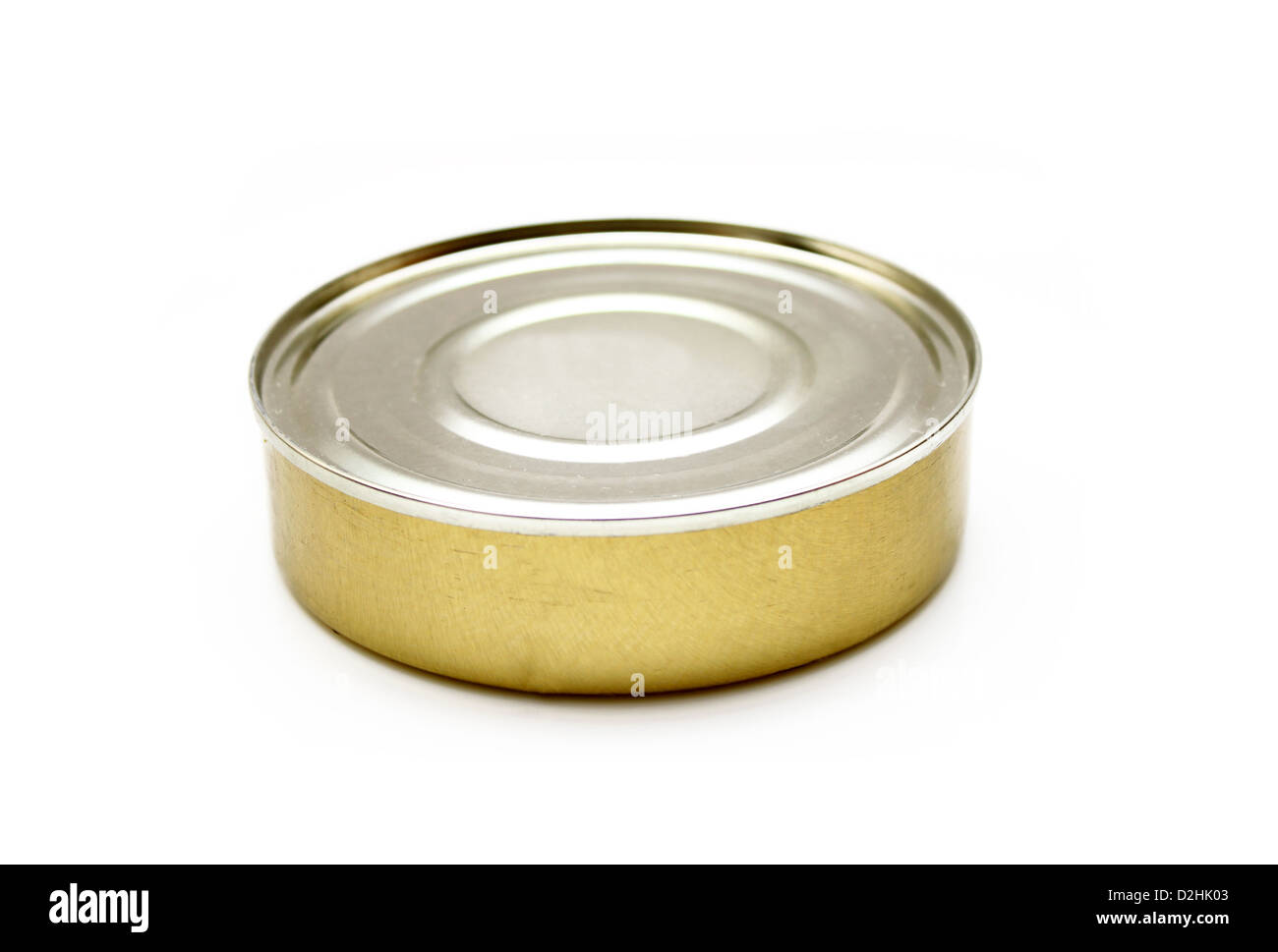 Closed can isolated over white background Stock Photo - Alamy