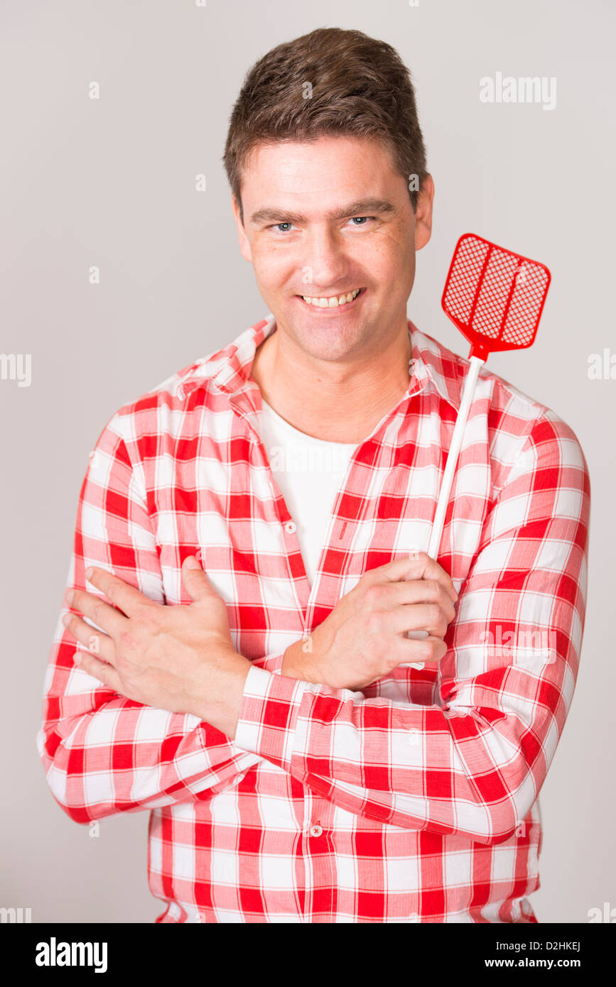 Fly swatter man hi-res stock photography and images - Alamy