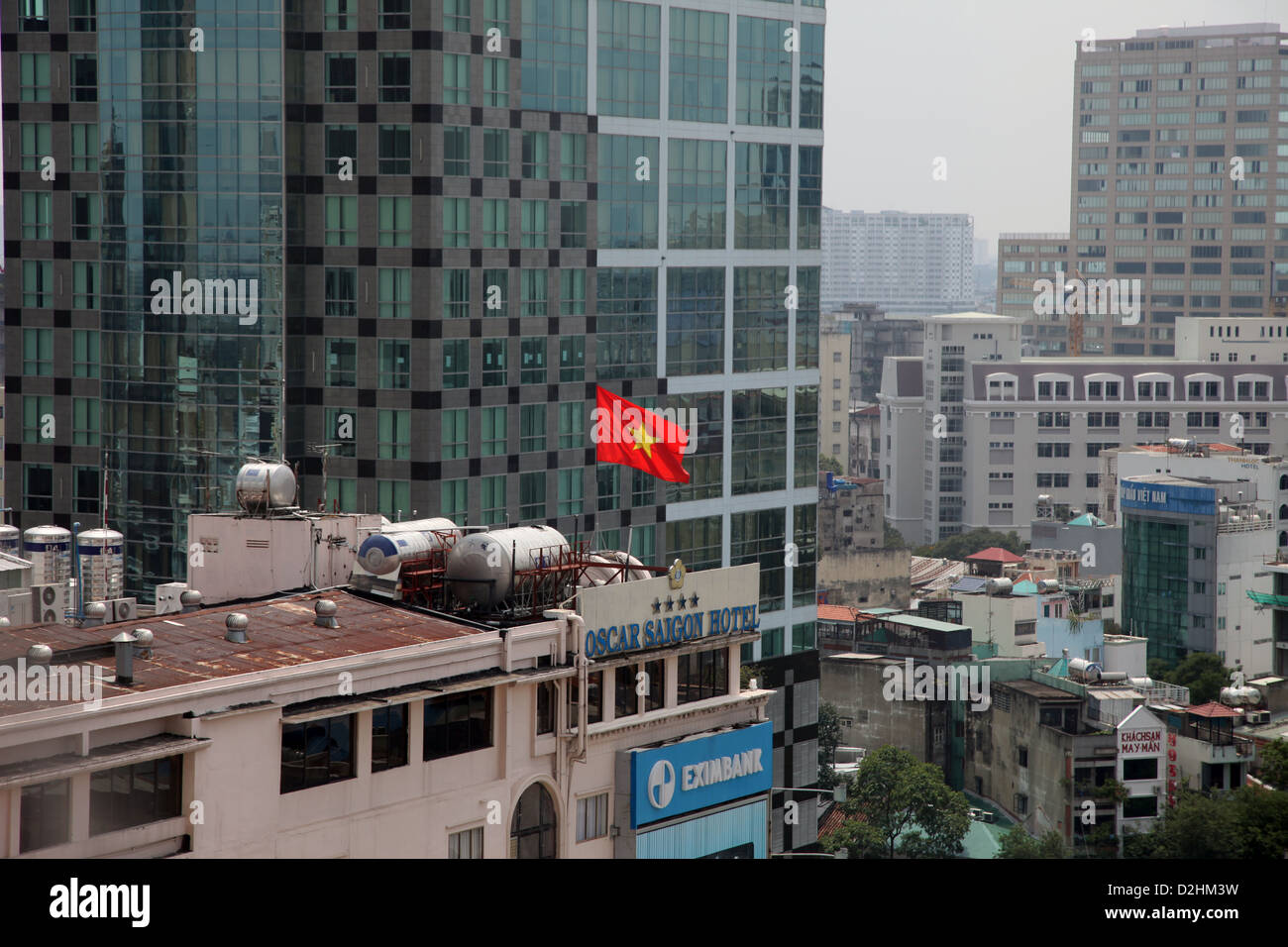 It's a photo of Ho Chi Min City or Saigon in Vietnam. We can see ...