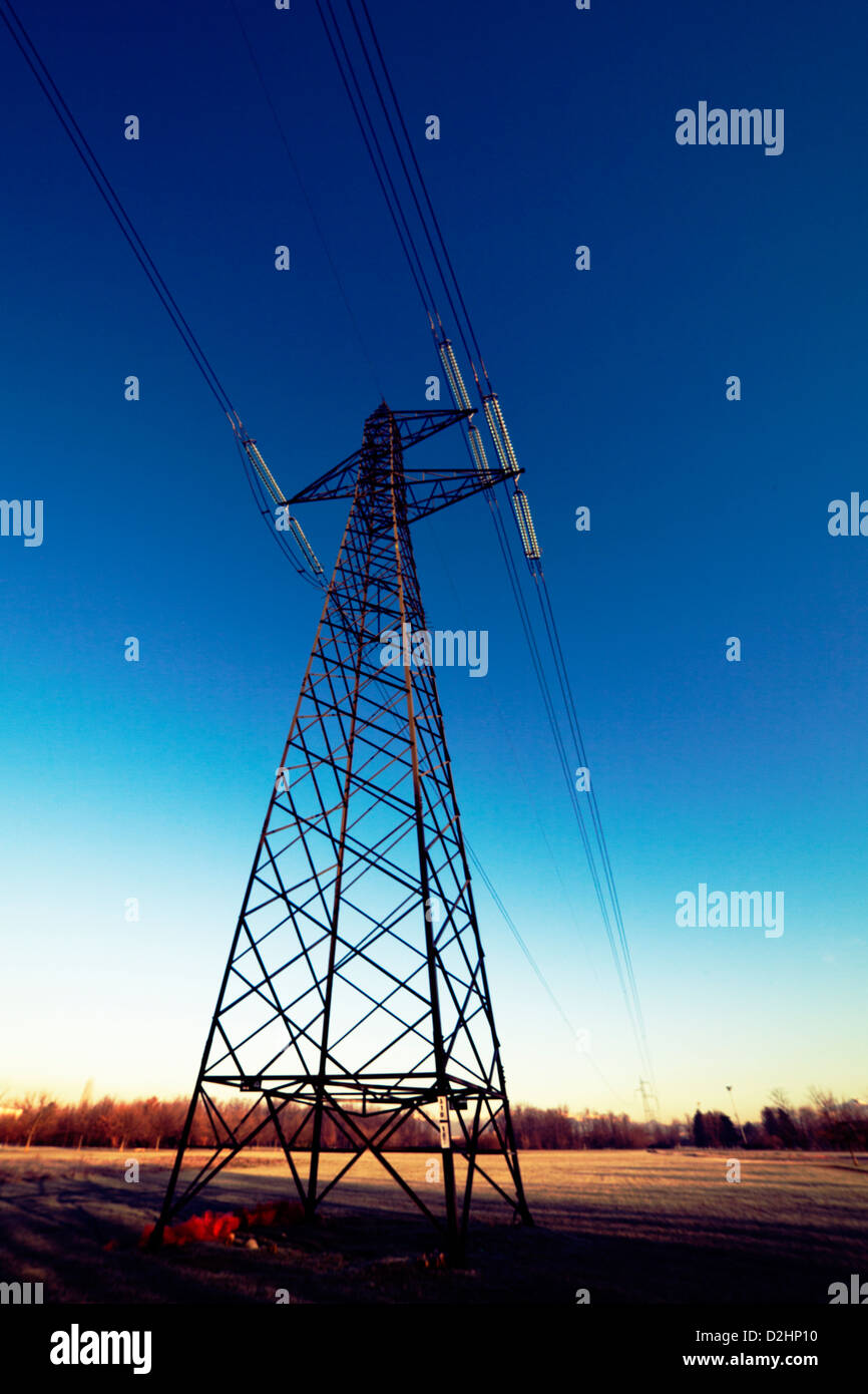 Energy power tower Stock Photo - Alamy