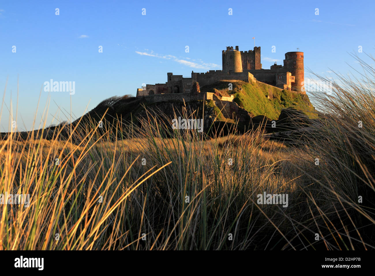 Bamburgh castle in Northumberland, England Stock Photo - Alamy
