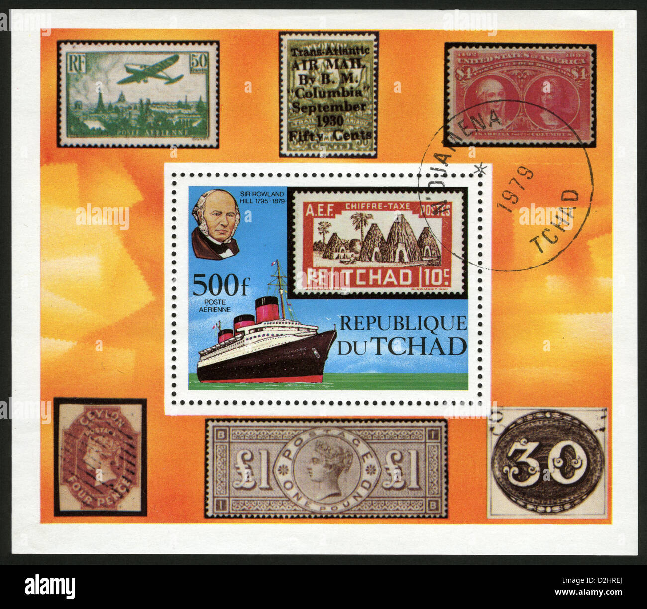 Chad Postage Stamp Stock Photos & Chad Postage Stamp Stock Images - Alamy