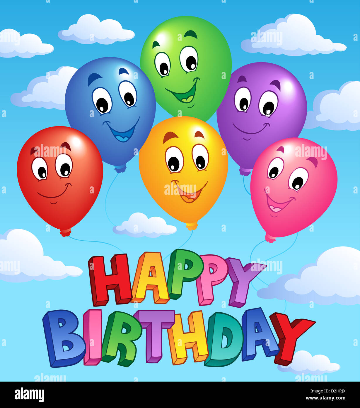 Happy Birthday topic image 3 - picture illustration Stock Photo - Alamy