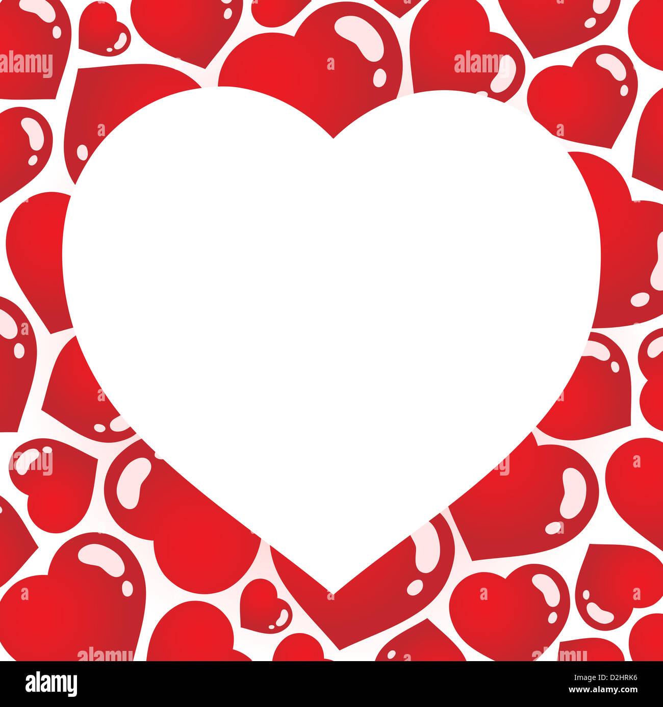 Heart shaped frame 1 - picture illustration Stock Photo - Alamy