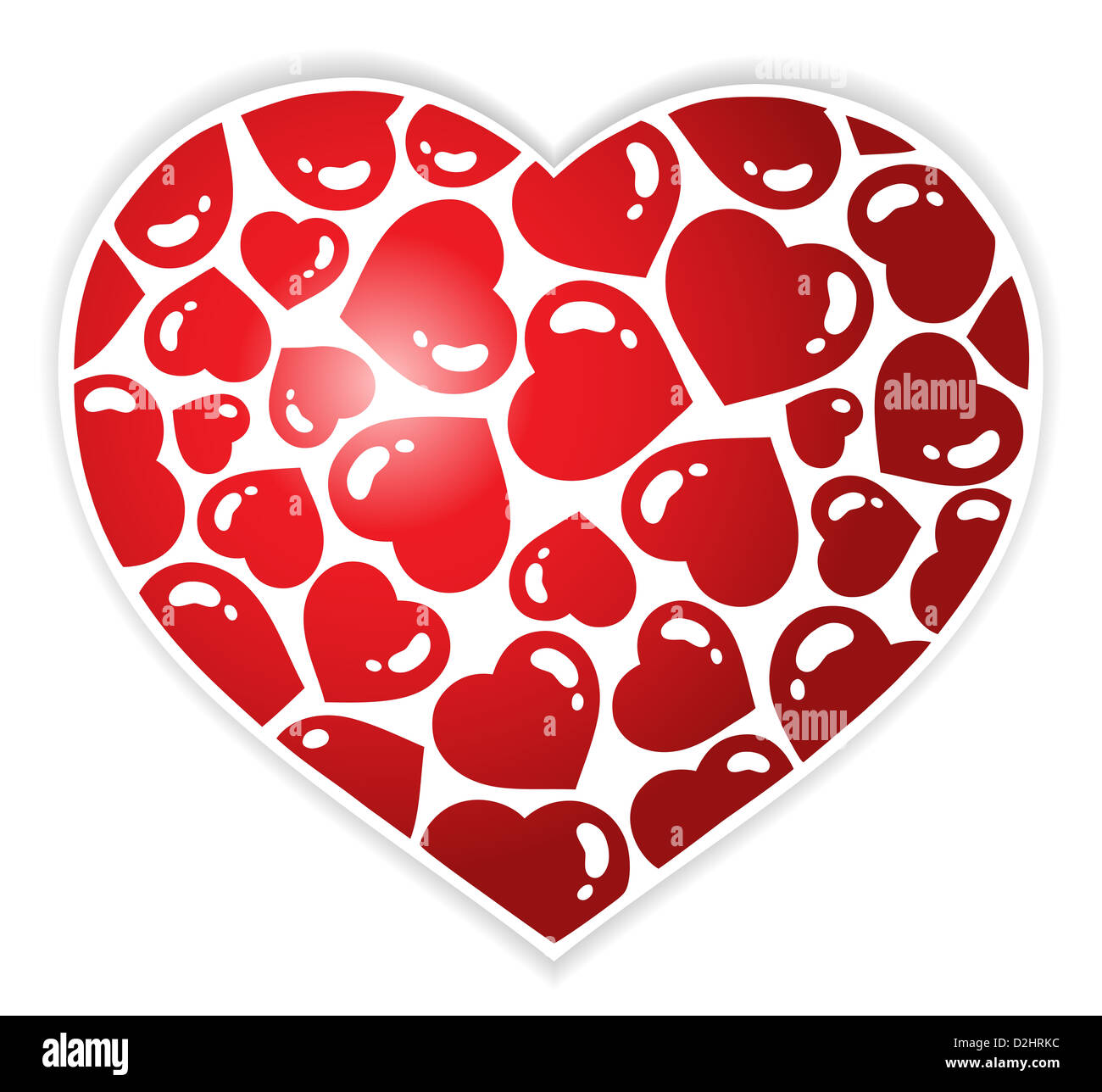 Heart theme image 1 - picture illustration Stock Photo - Alamy