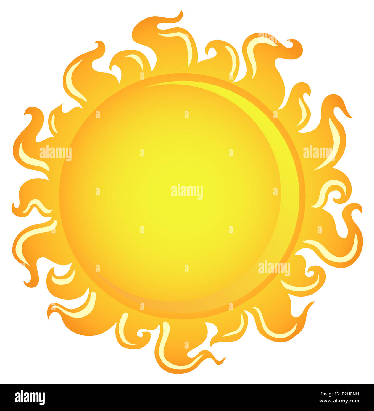 Sun theme image 1 - picture illustration Stock Photo - Alamy
