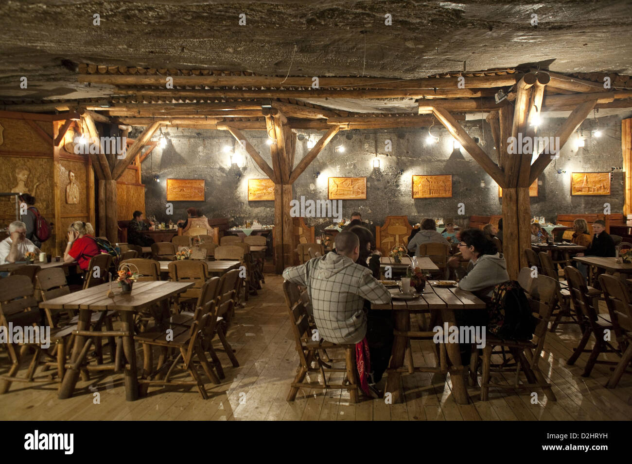 Krakow wieliczka salt mine restaurant hi-res stock photography and ...
