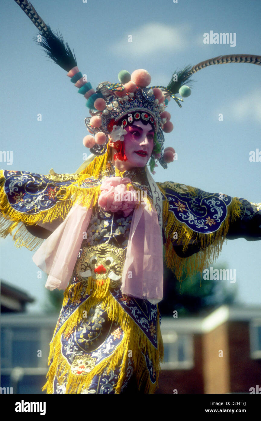 Chinese opera performer in the open air, north London Stock Photo - Alamy