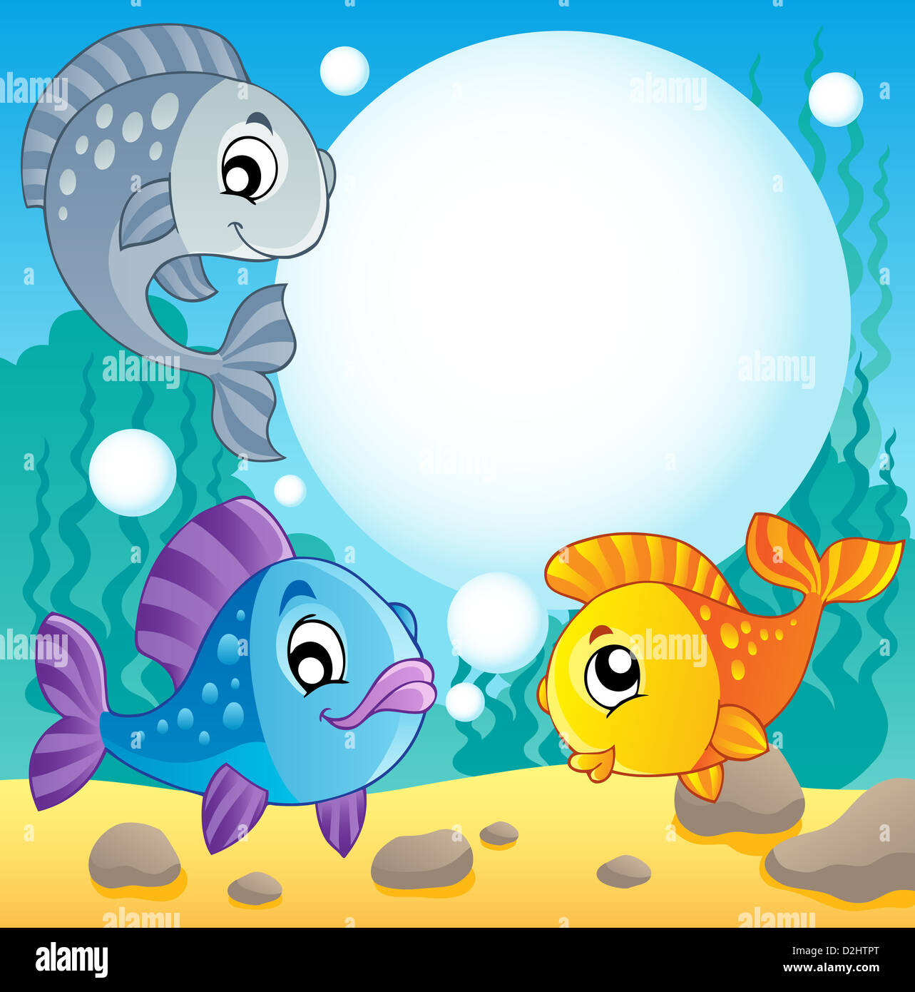Fish theme image 2 - picture illustration Stock Photo - Alamy