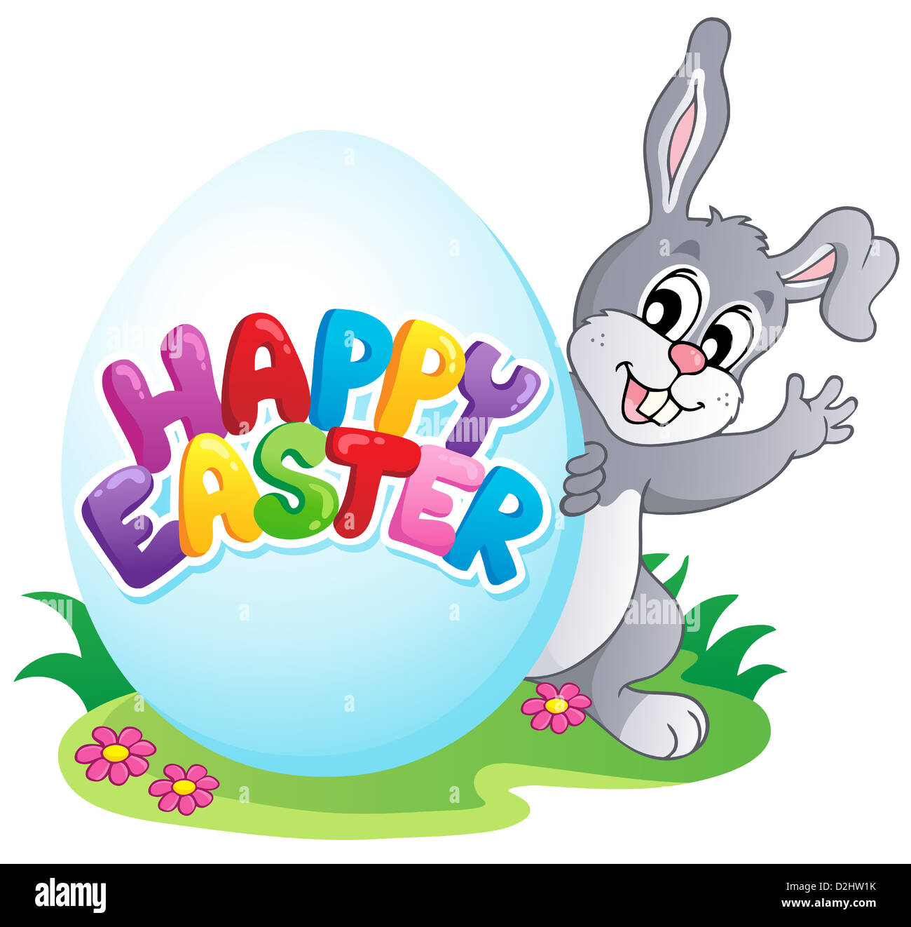 Happy Easter sign theme image 4 - picture illustration Stock Photo - Alamy
