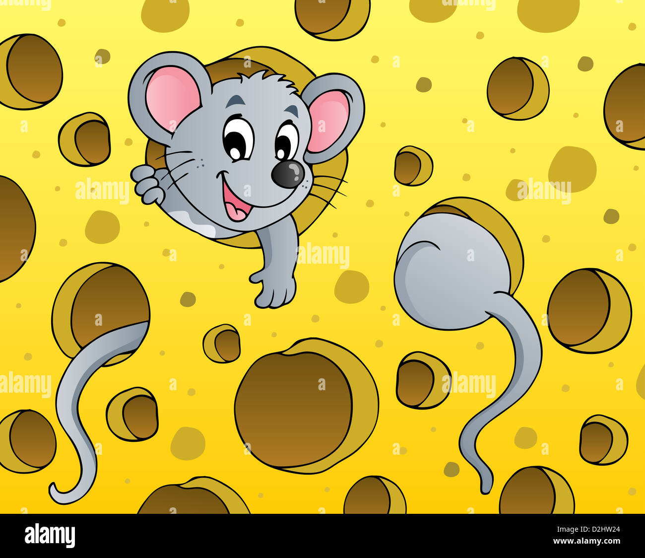 Mouse theme image 1 - picture illustration Stock Photo - Alamy