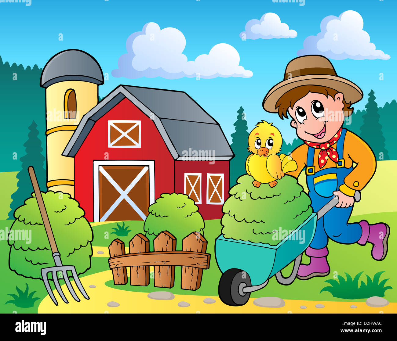 Farmyard Barn Cartoon Stock Photos & Farmyard Barn Cartoon Stock Images ...