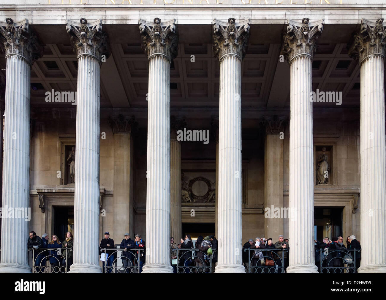 National gallery portico hi-res stock photography and images - Alamy