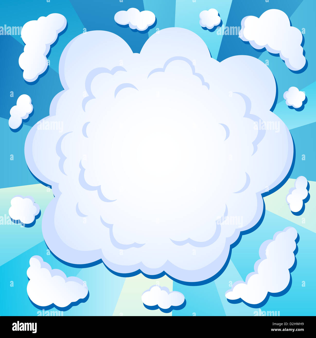 Comics cloud hi-res stock photography and images - Alamy