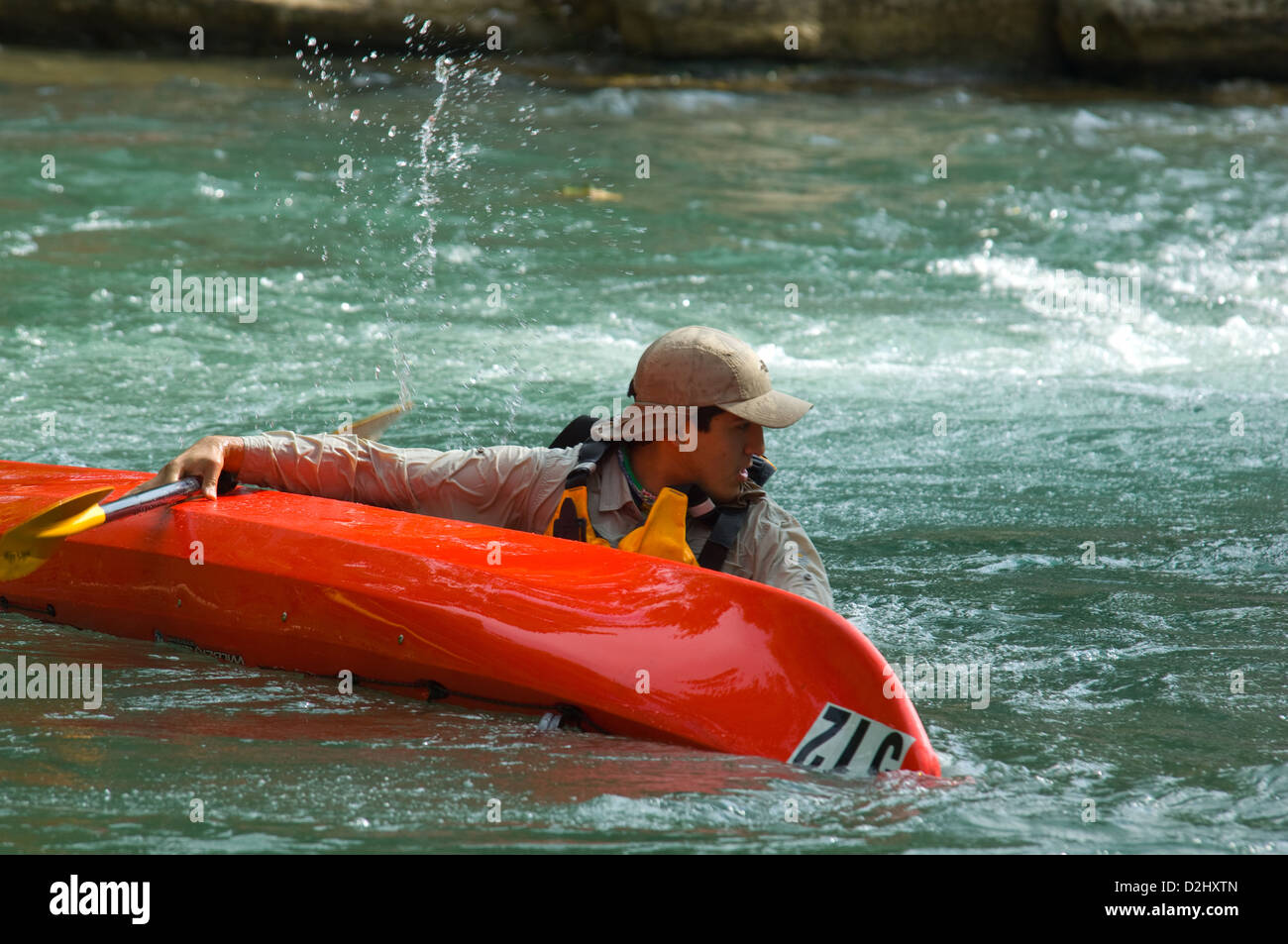 Sea Ocean Kayak Tipped Over
