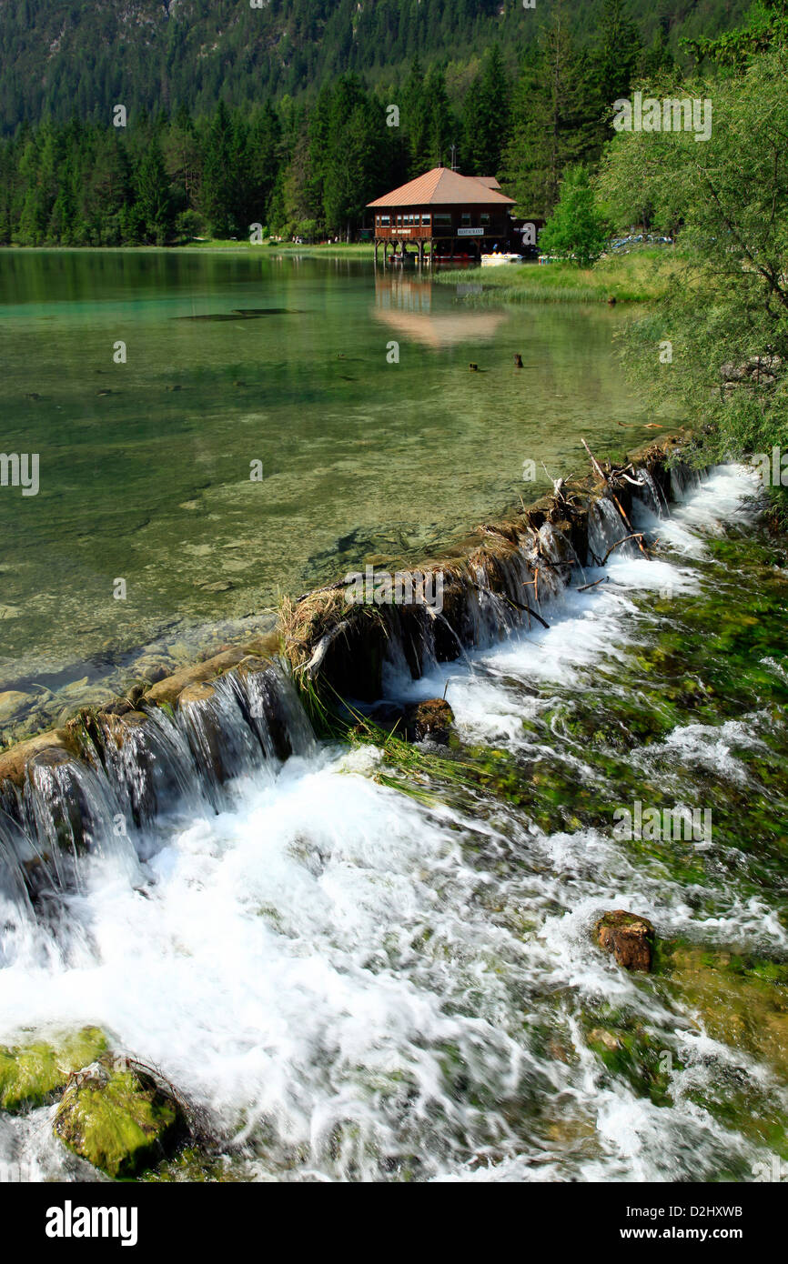 Italy, Trentino Alto Adige, Dobbiaco lake and dolomites Stock Photo - Alamy