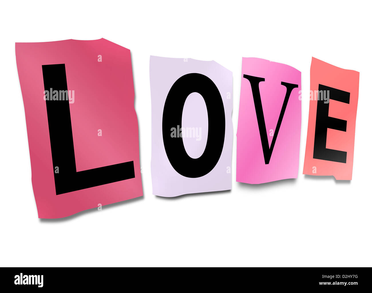 Love printed out hi-res stock photography and images - Alamy