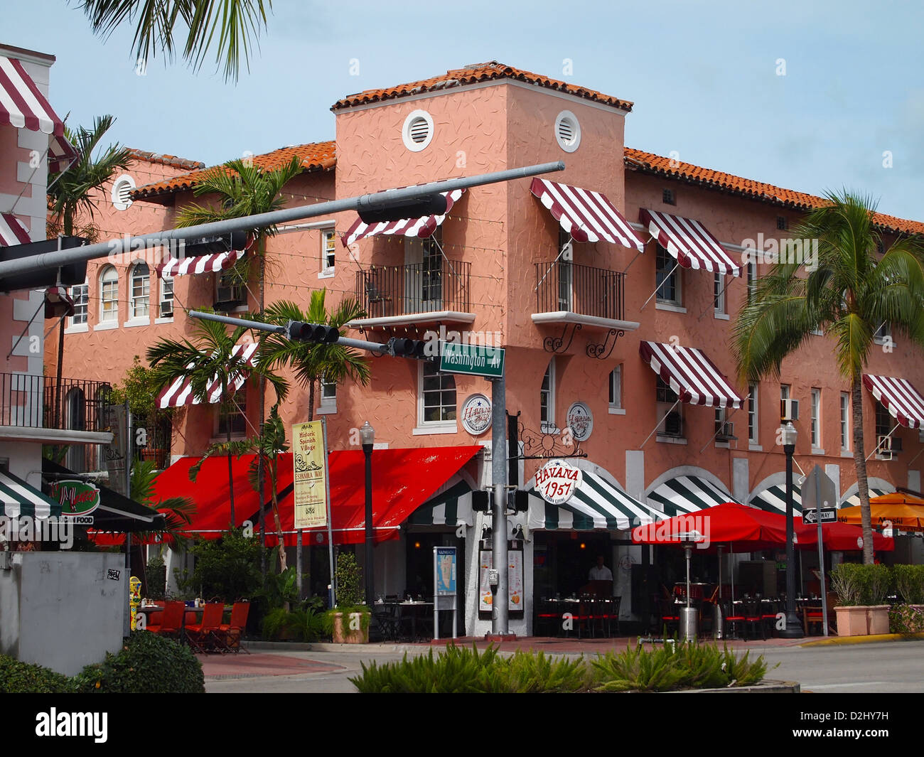 Miami beach florida espanola way hi-res stock photography and images ...