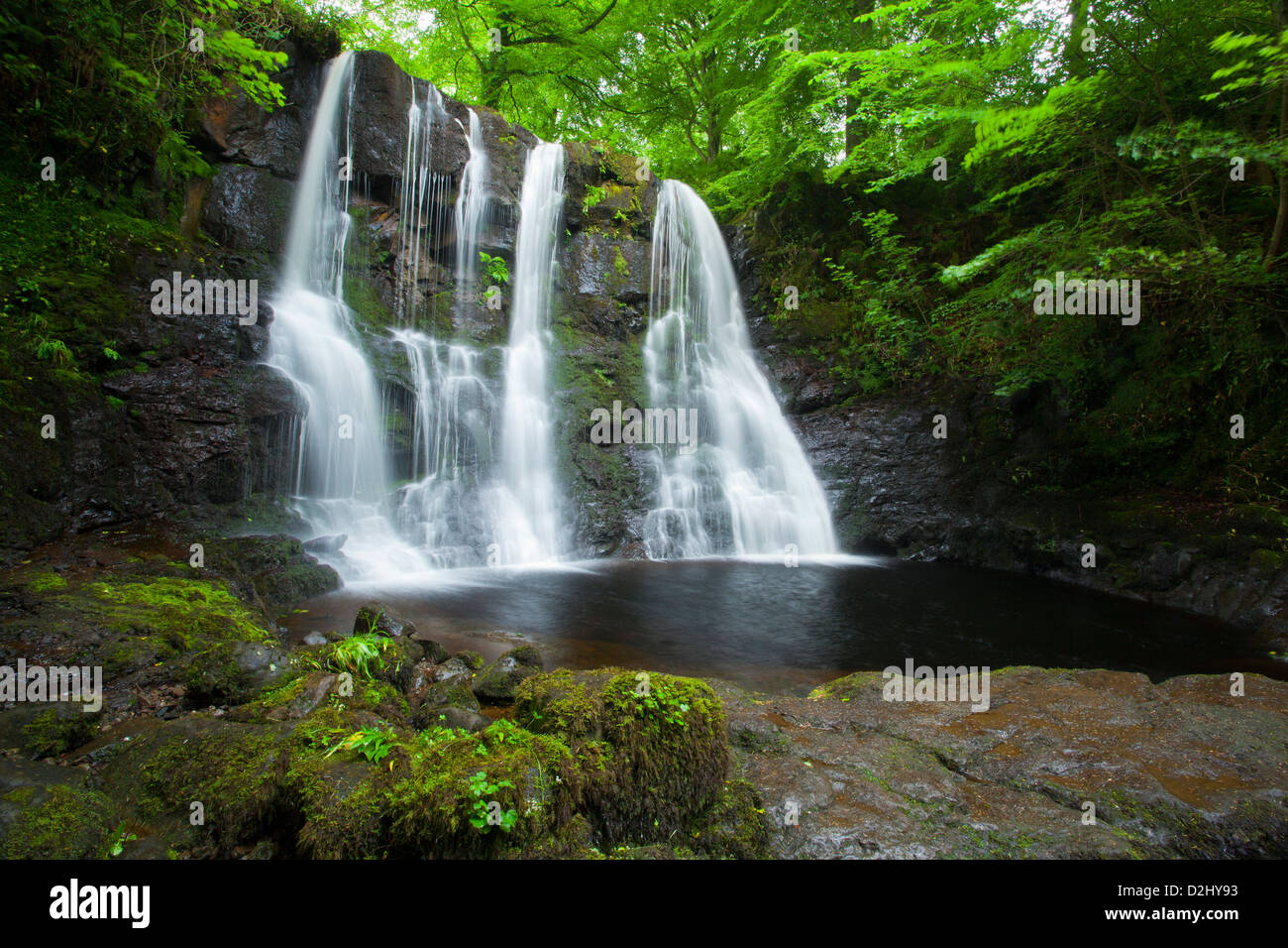 Ess-Na-Crub Waterfall, Glenariff Forest Park, County Antrim, Northern ...