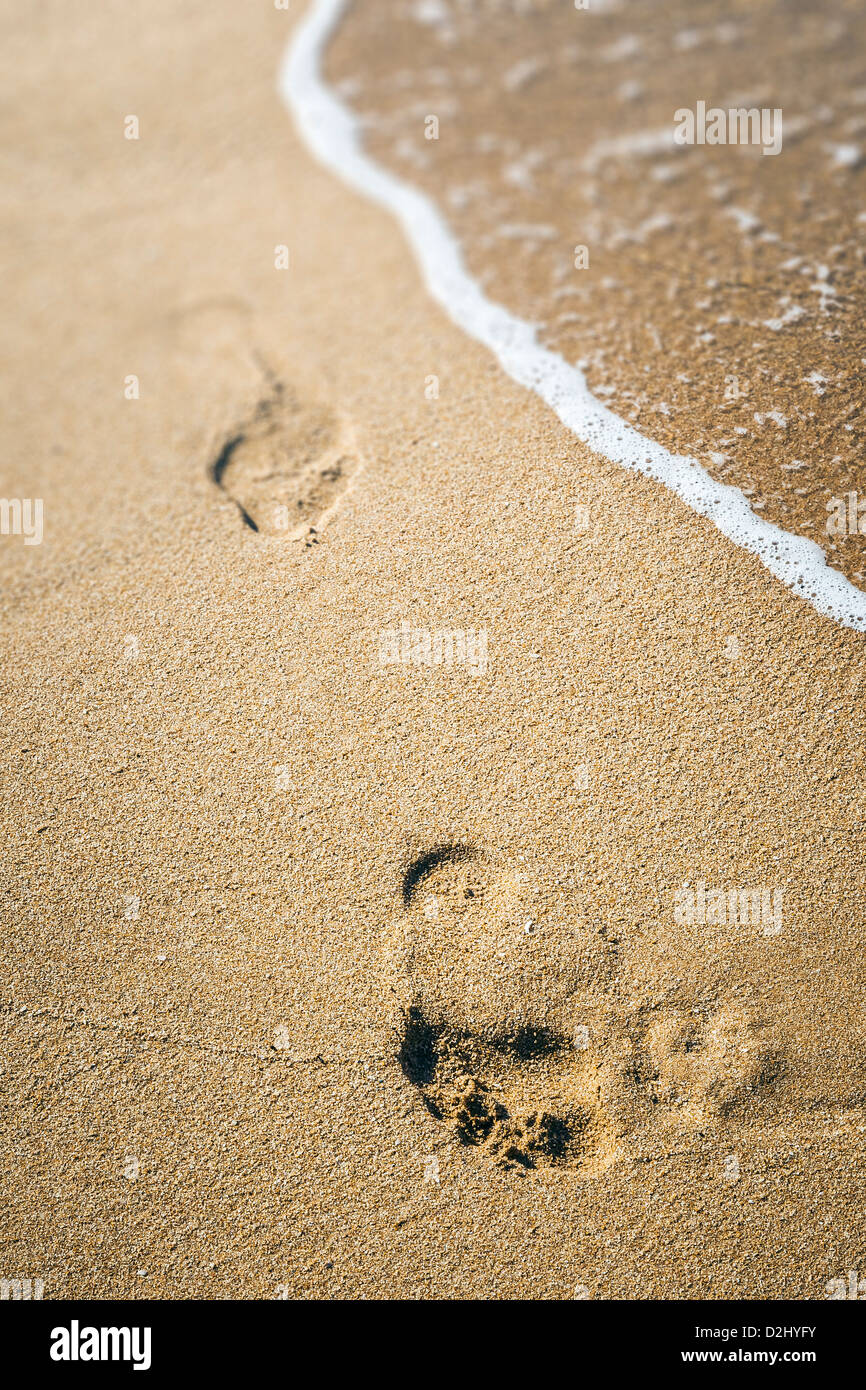 Sand foot mark hi-res stock photography and images - Alamy