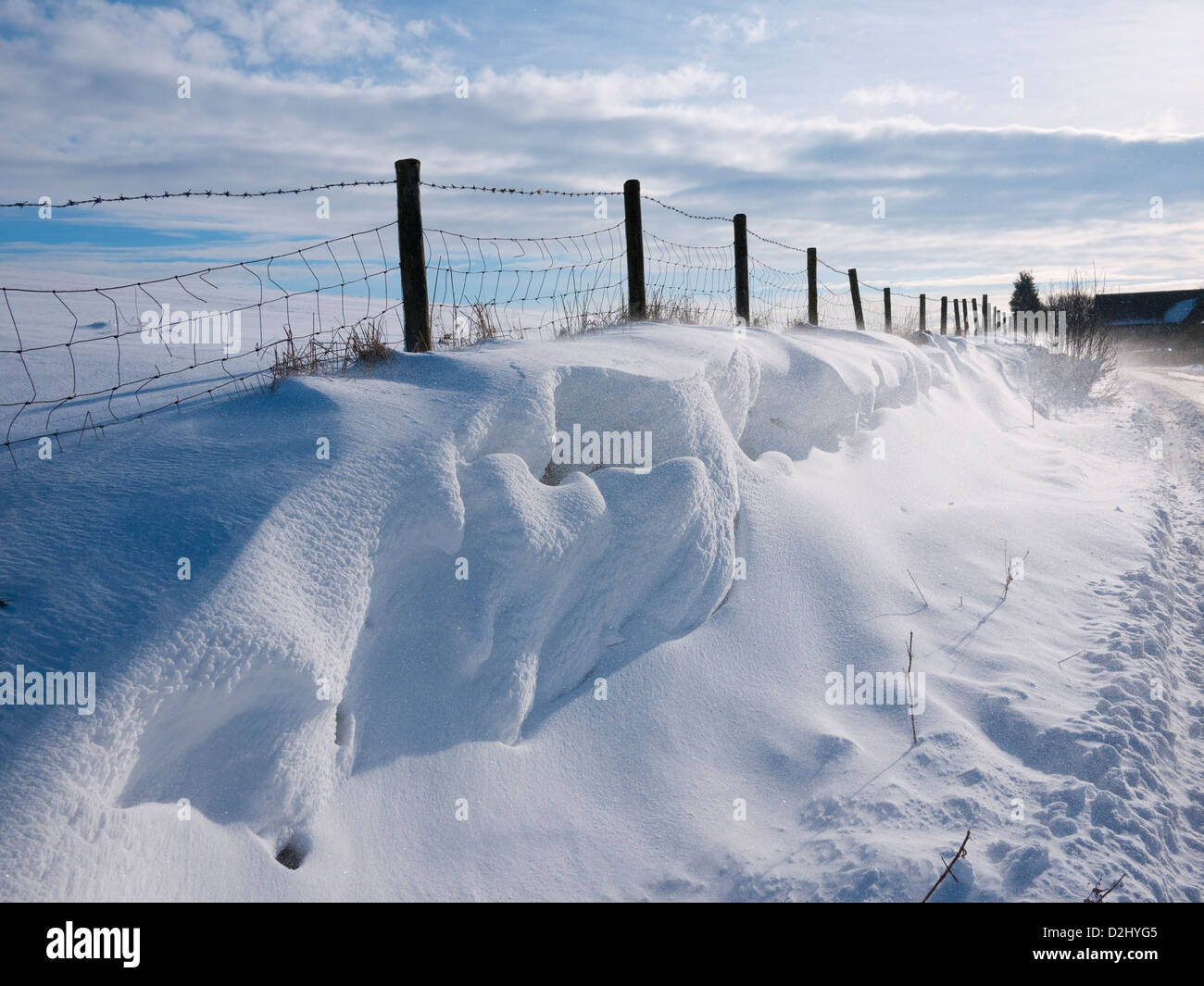 Drifting snow, England, UK Stock Photo - Alamy