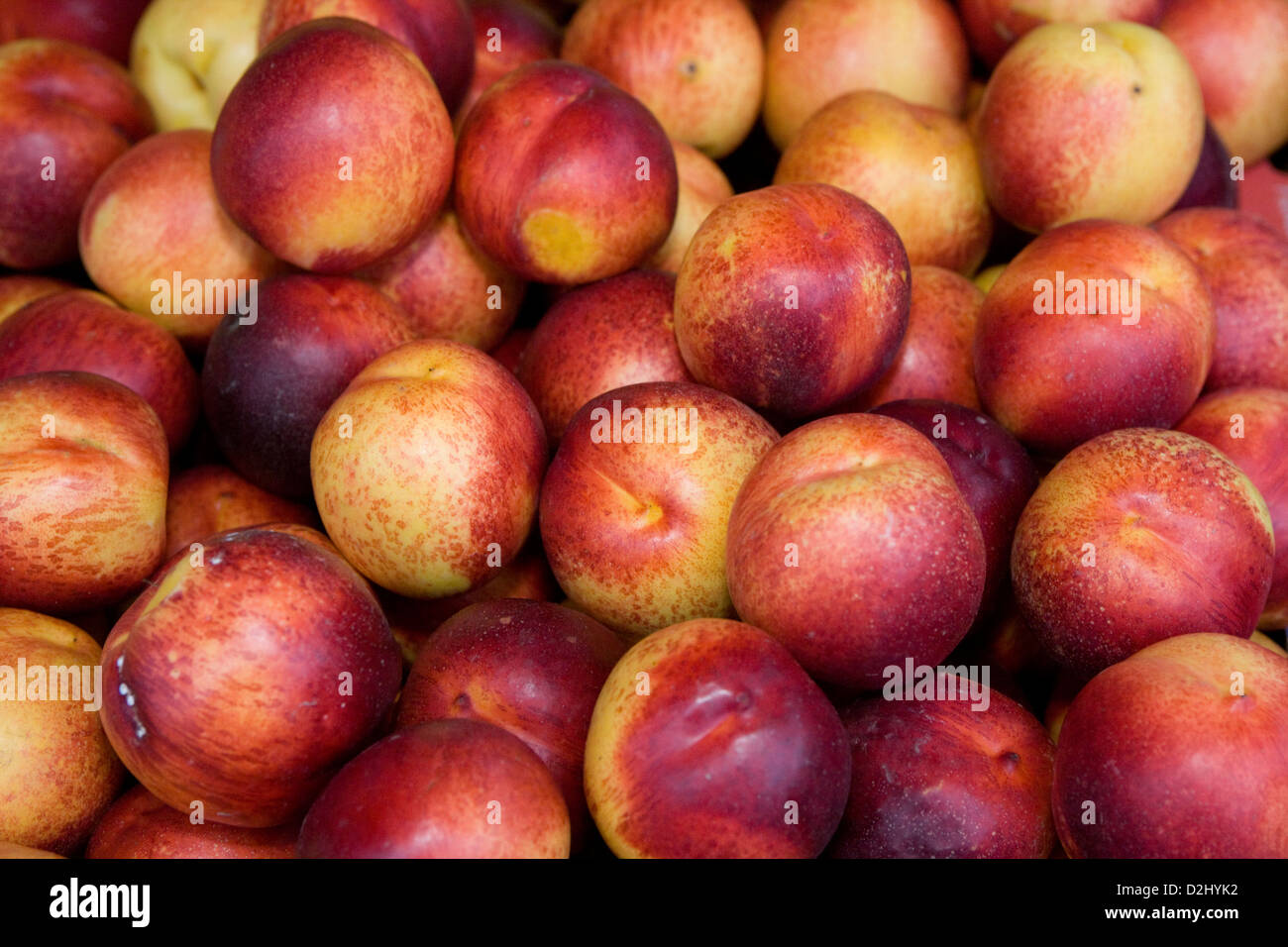 Corsica: Ajaccio market - nectarines Stock Photo - Alamy