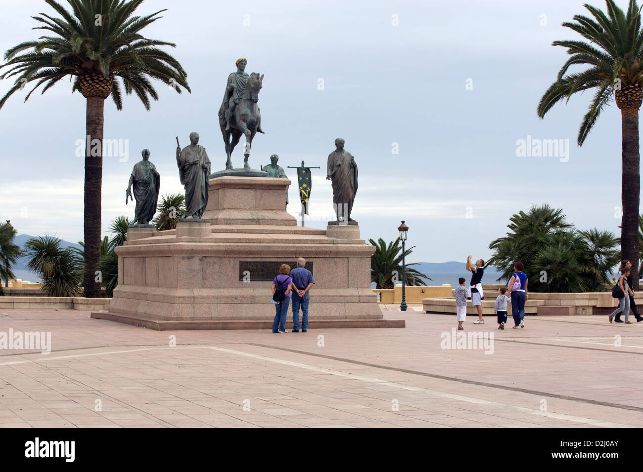 Corsica: Ajaccio - statue of Napoleon in Roman dress Stock Photo - Alamy